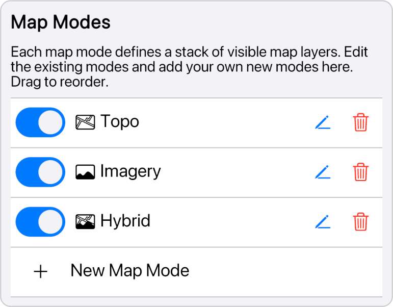 Topo Maps 2 :: Map Modes